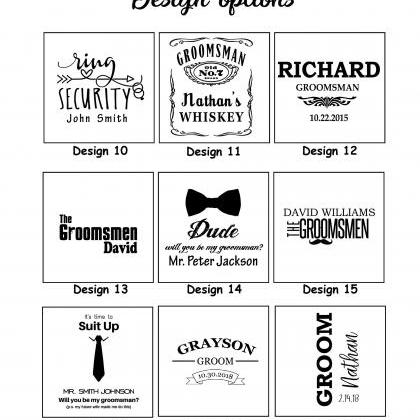 Monogramed Name Groomsman Gift Set,groomsman Gift Set,personalize ...