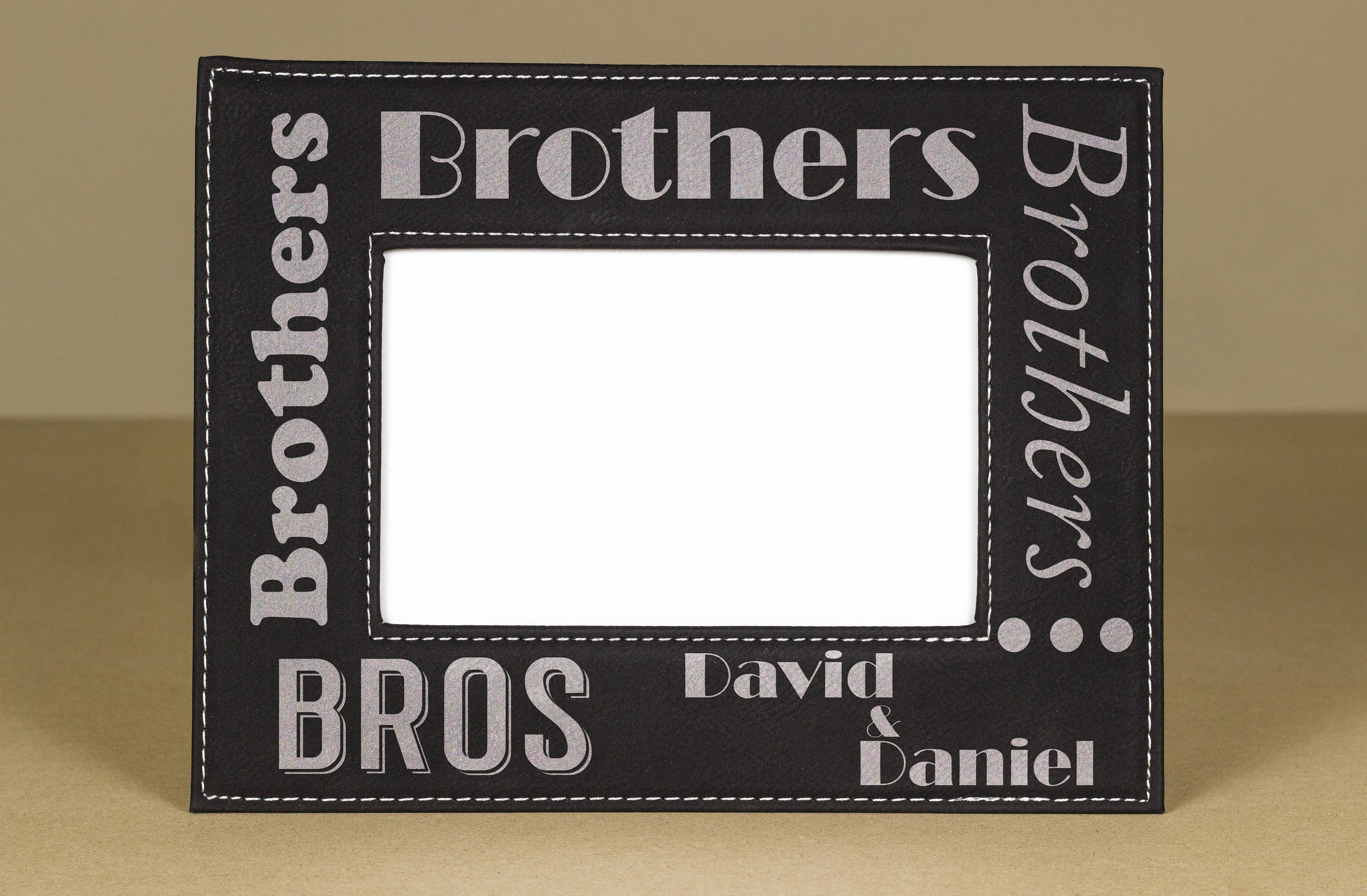 Custom Leather Picture Frame, Engraved Photo Frame, Leather Photo Frame ...