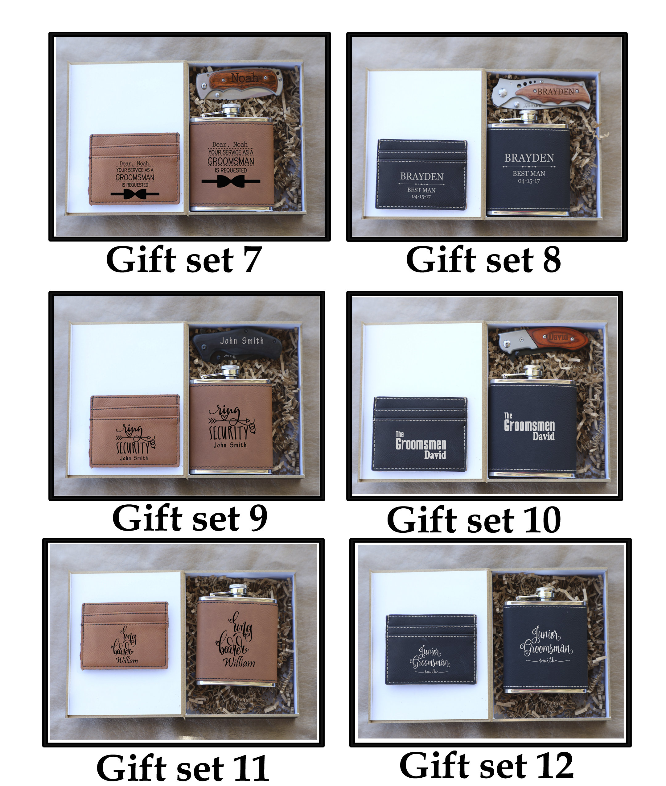 The Groomsmen Gift Set, Groomsman Gift Set,personalize Groomsmen Gift ...