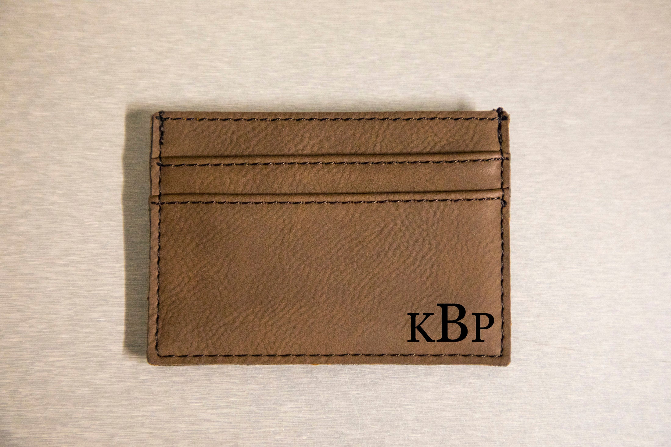 Monogram Leather Engraved Money Clip, Personalize Money Clip,custom ...